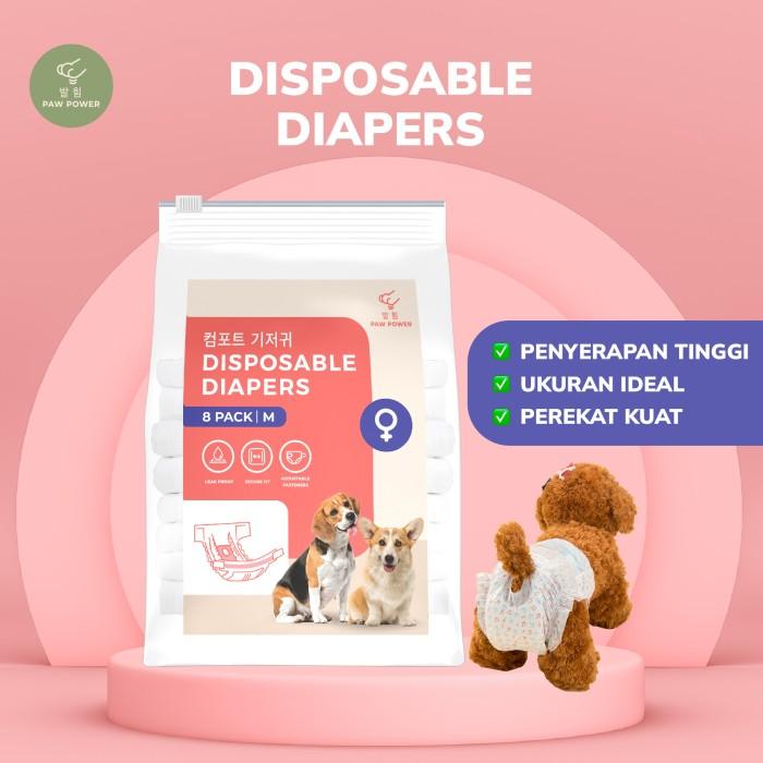 PAW POWER Travelling Disposable Pet Diapers Daya Serap Tingg - Shop ...