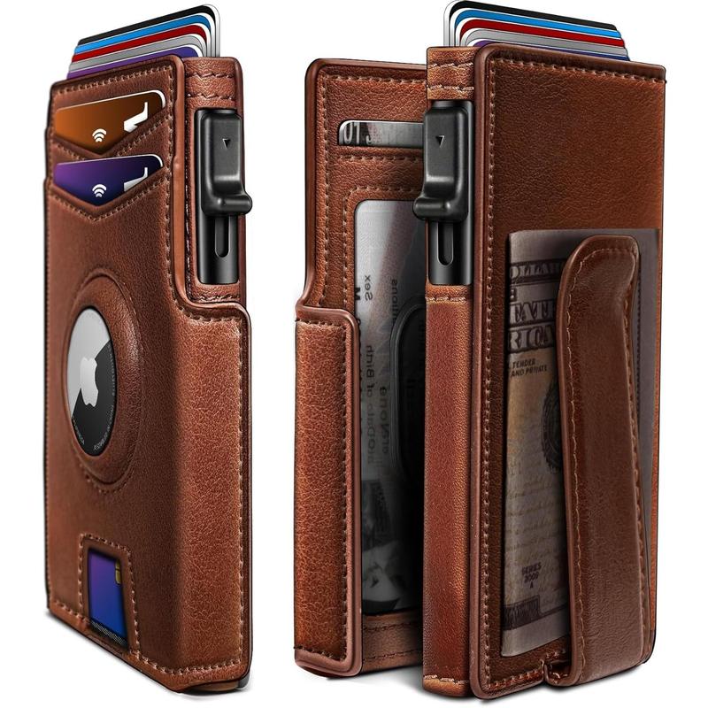 Airtag Wallet for Men,with Clip 10 Cards Metal Case Slim Pop - TikTok Shop