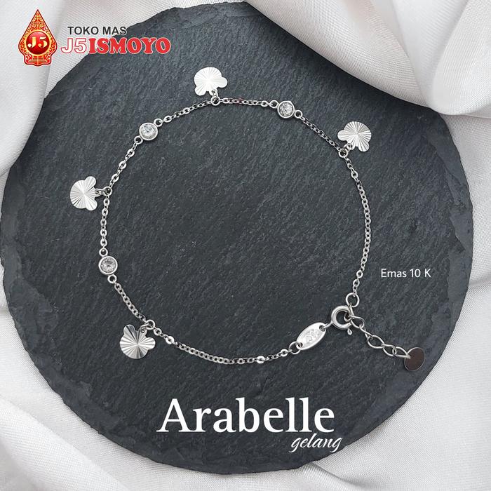 Jual Gelang Emas Mas Asli White Gold Model Rantai Arabelle J5 Ismoyo ...
