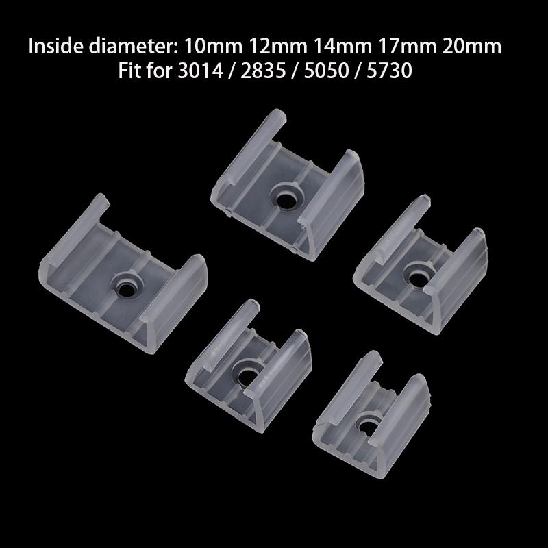 20PCS 10/12/14/17/20mm LED Strip Fix Clips Connector For Fixing ...
