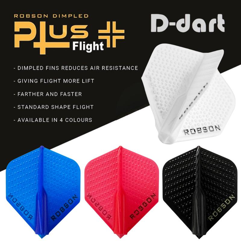 ROBSON Plus Darts Flight - 4 Colors Standard Dimple Plus Flight ...