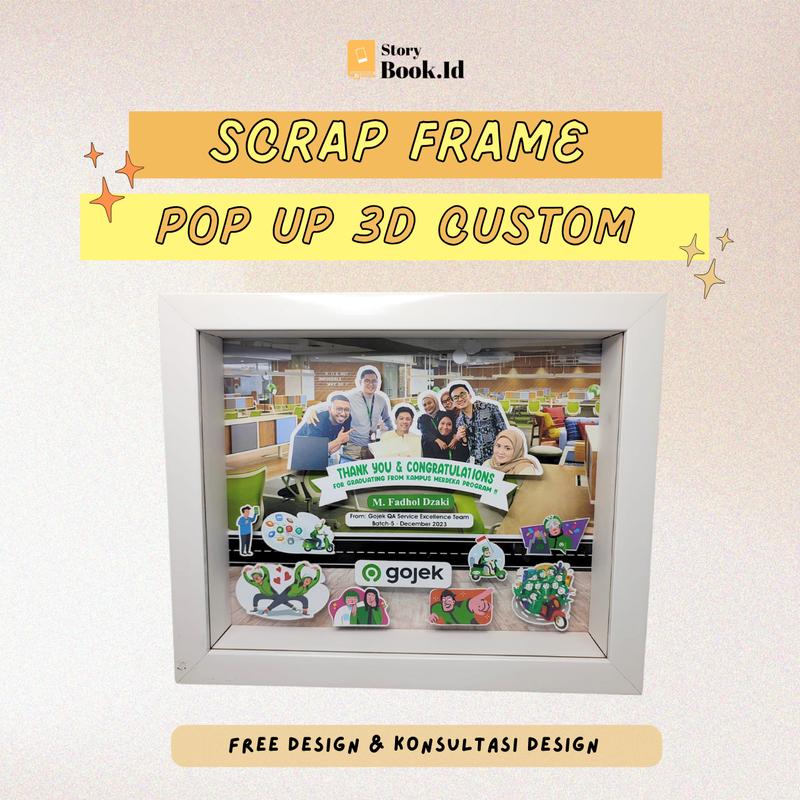 Scrap Frame Pop Up 3D Custom/ Pop Up 3D Unik/ Kado Perpisahan/ - Shop ...