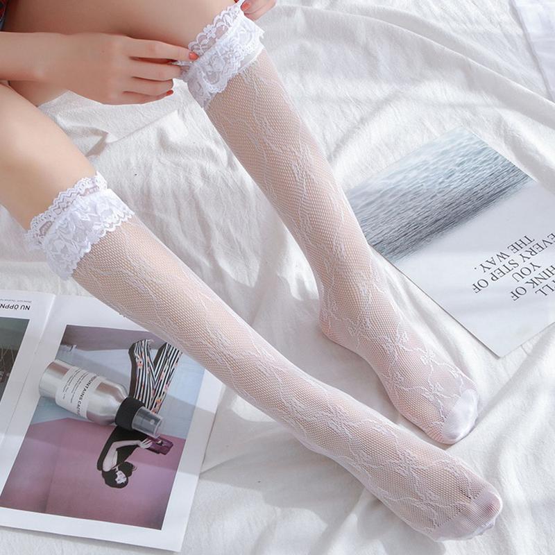 Japanese Jacquard Lace JK Socks Cartoon Stockings Cosplay Lolita Bud ...