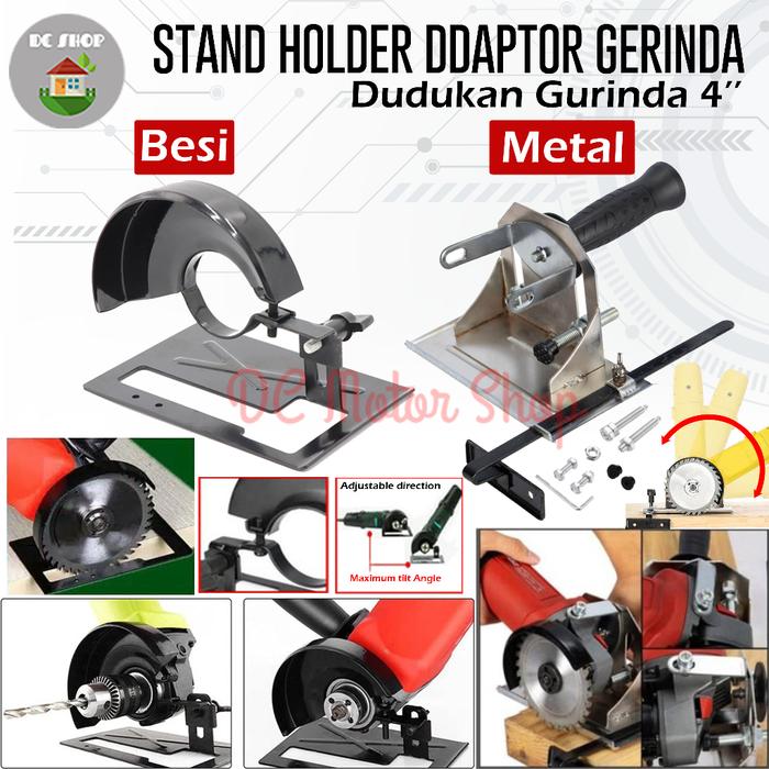 Jual Stand Holder Adaptor Gerinda Tangan 4" Dudukan Gurinda Meja ...