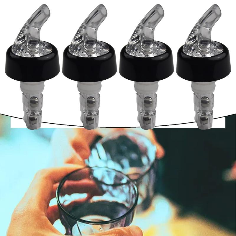4x Quick Shot Pourer Optic For Spirit Measure Bar Bottle Pourers ...