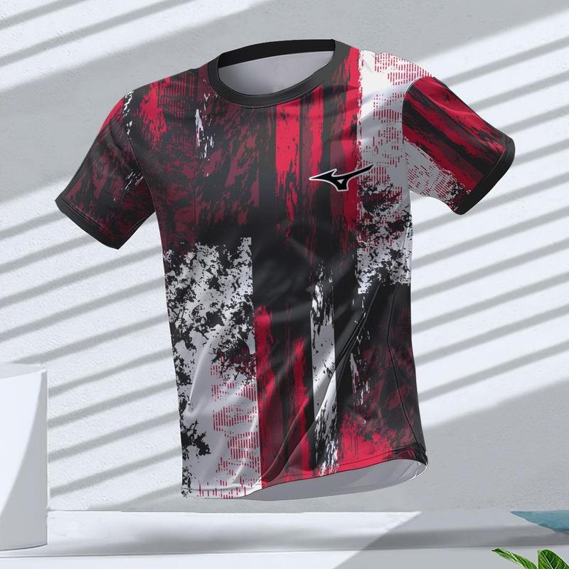 Baju-T Sukan Cepat Kering, Untuk Lelaki, Sesuai untuk Gim dan Sukan ...