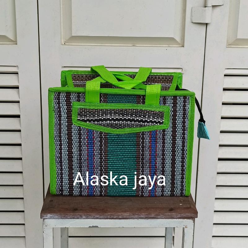TAS TIKAR TENUN HAJATAN KOTAK BESAR JUMBO tote bag umroh - Shop | Tokopedia