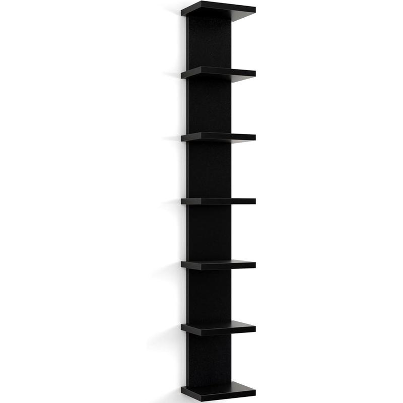 7 Tier Wall Shelf Unit, Decorative Wall Mount Vertical Shelving ...