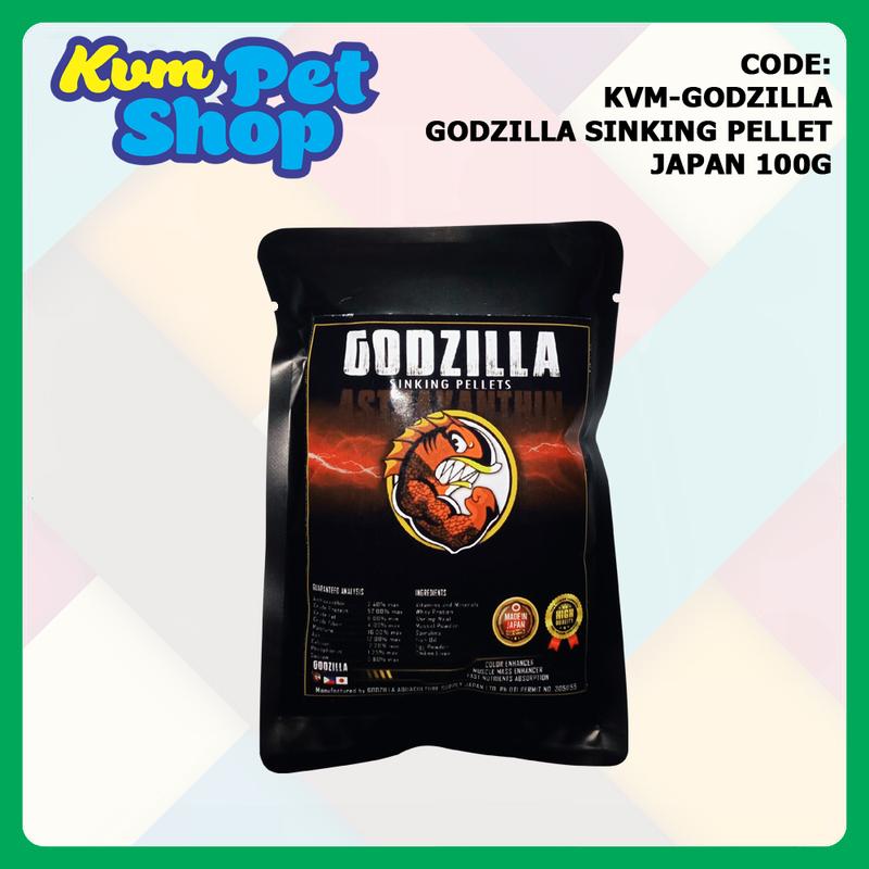 Godzilla Sinking Pellet Japan 100g Color and Muscle Mass Enhancer ...