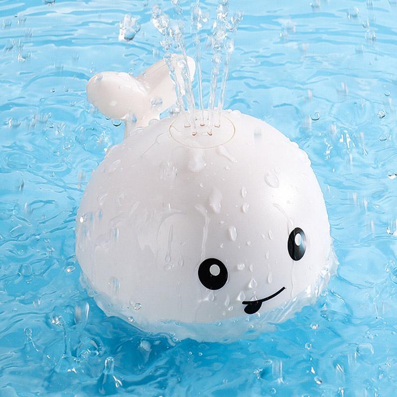 Whale Design Bath Water Sprinkler Toy, Water Spray Toy with Light ...