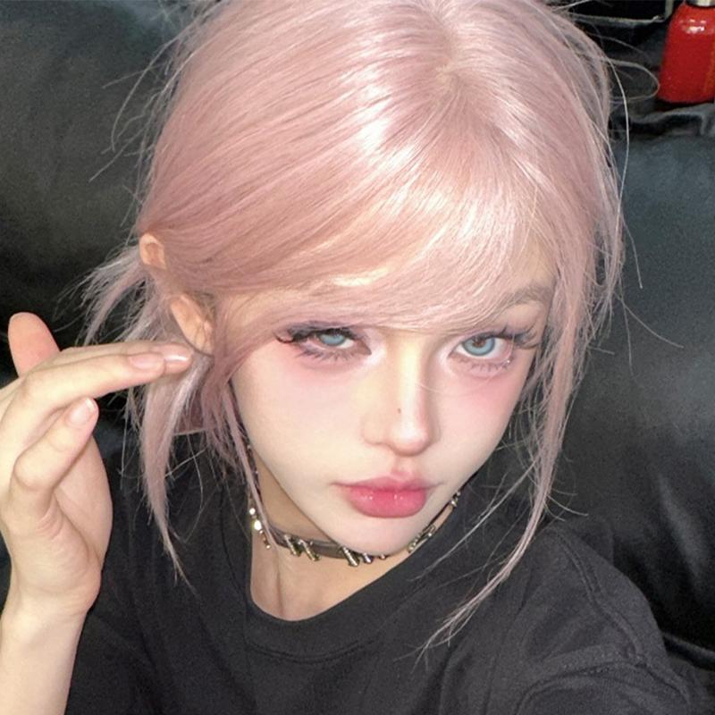 Rambut Palsu Merah Jambu Emas, Rambut Palsu Rambut Lurus Panjang ...