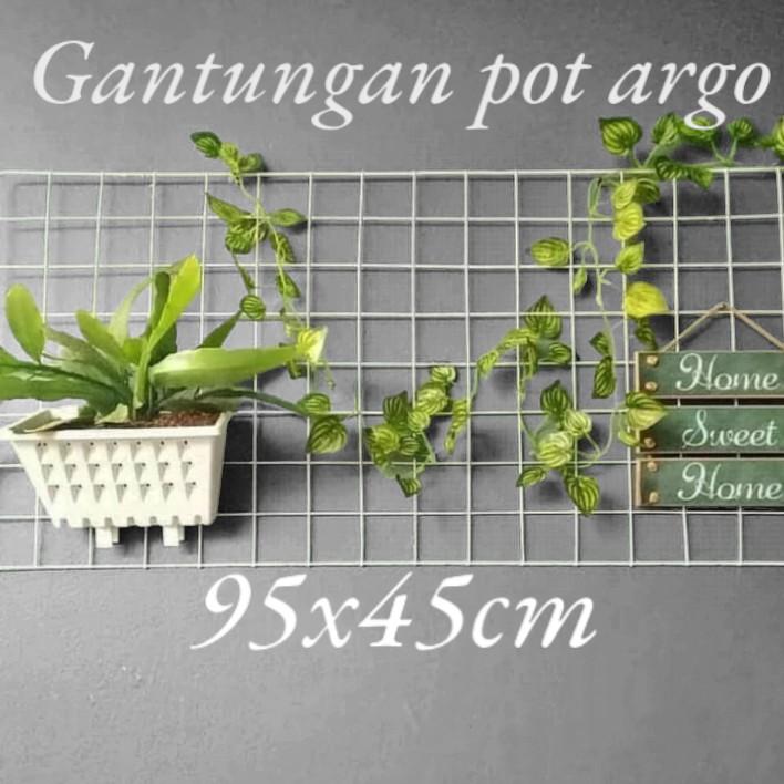Ram Besi putih 95cm x 45 cm Pajangan dinding Gantungan pot argo - Shop ...