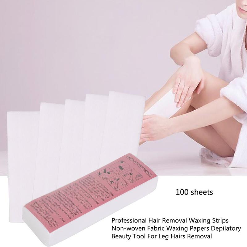 100Pcs Hair Removal Waxing Papers Waxing Strips Depilatory Wax - TikTok ...