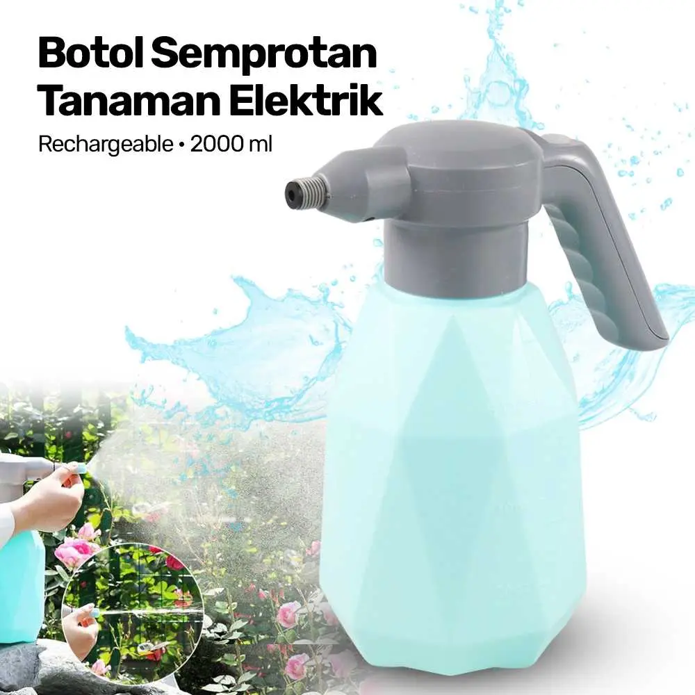 TOVIA Botol Semprotan Tanaman Elektrik Spray Rechargeable 2000 ml ...