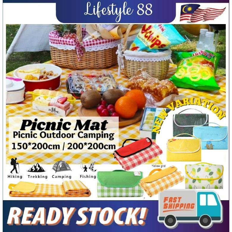 200cm*200cm Mat Tikar Berkelah Picnic Mat Waterproof Tikar Camping ...