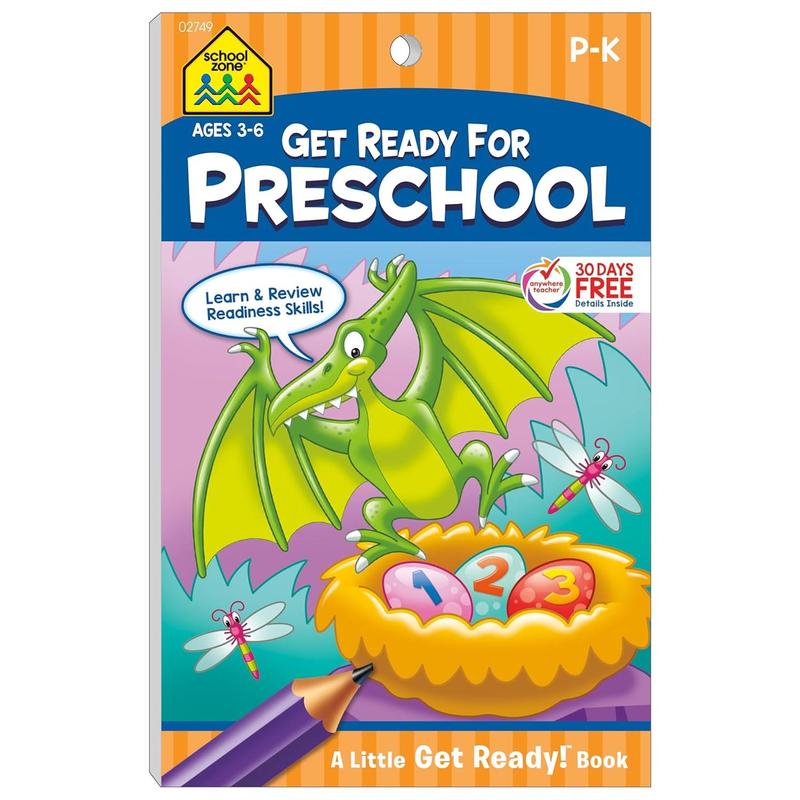 School Zone Get Ready for Workbook: 48 Pages, , Learn ABCs, - TikTok Shop