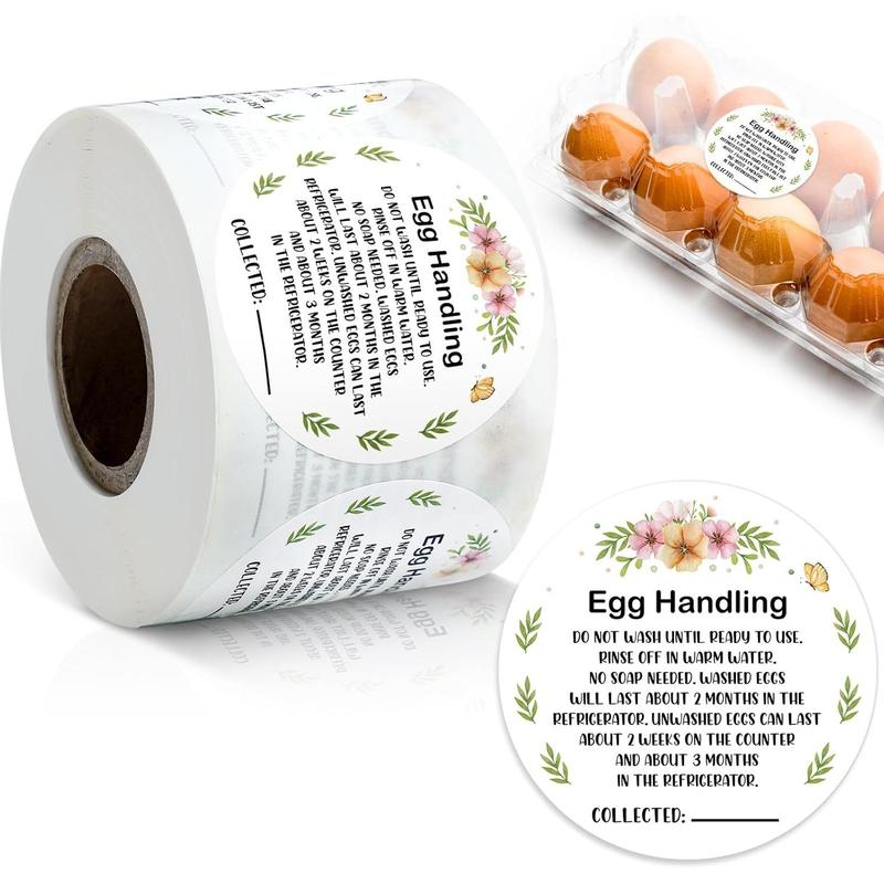 2 Inch 500 count Farmers Fresh Eggs Carton Stickers Market Egg - TikTok ...