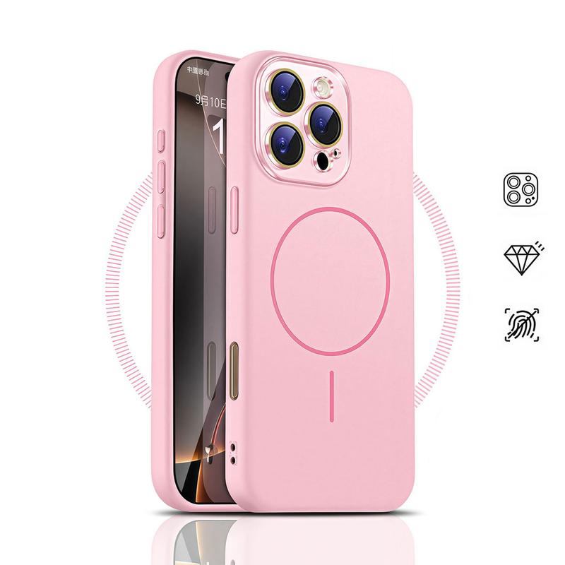 [Soft Cases] Magsafe Matte Silicone Case for iPhone 15 16 14 13 12 11 ...