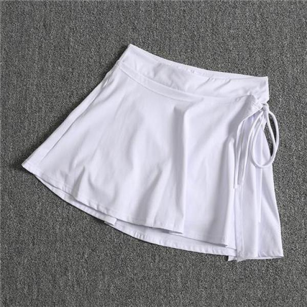 Drawstring Sports Skirt Women's Summer Thigh-Length Anti-Exposure ...