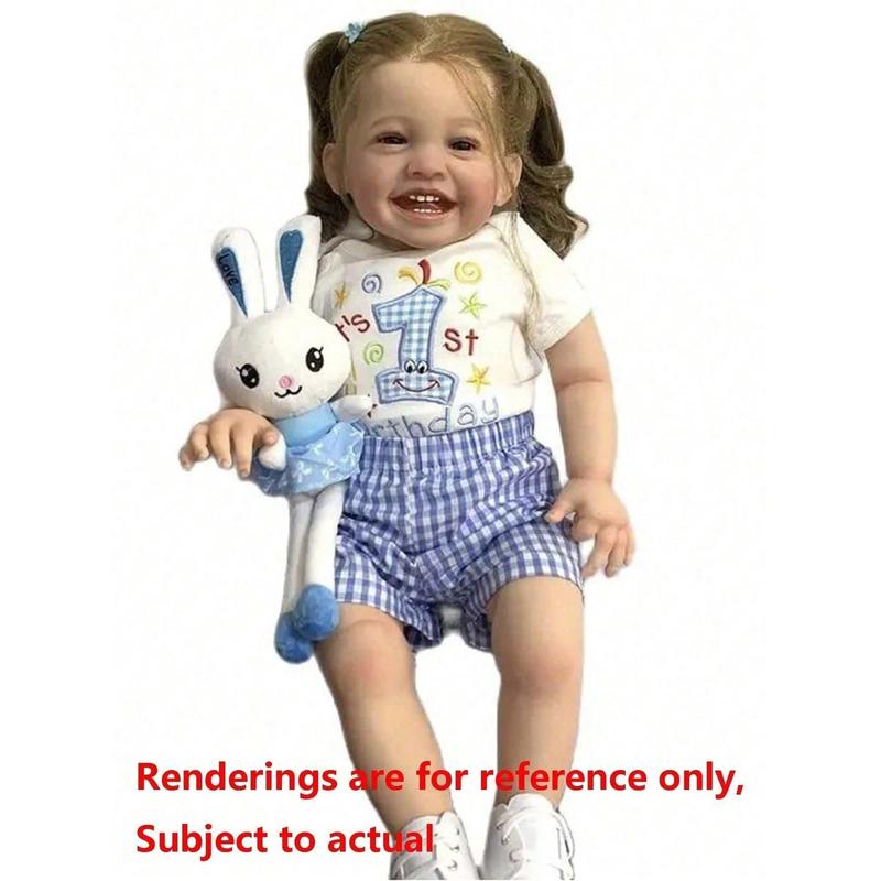 Realistic 24inch 60cm Reborn Baby Smiling Doll With 3D-Painting ...