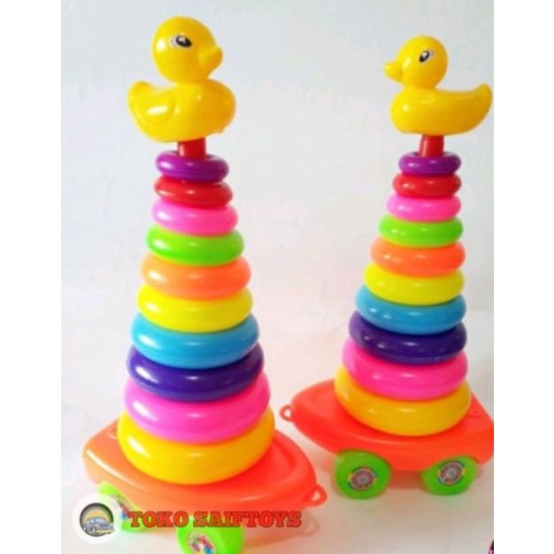 Mainan anak Donat ring jumbo warna-warni bonus bebek - Shop | Tokopedia