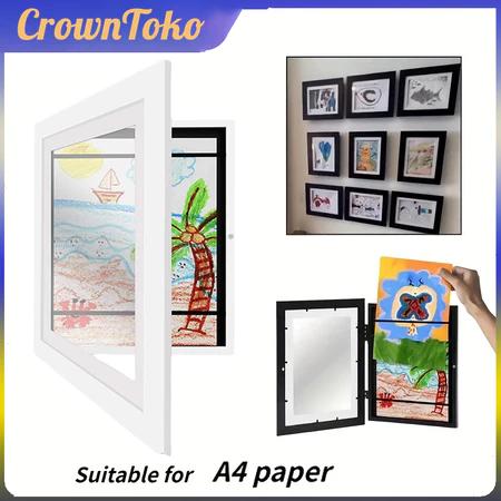 Figura Foto / Bingkai Foto / Frame Kayu / Kids Art Frames Ukuran A4 ...