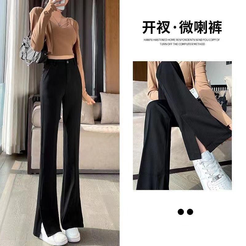 Seluar Bootcut, Gaya Belah, Untuk Wanita, Musim Bunga dan Musim Panas ...