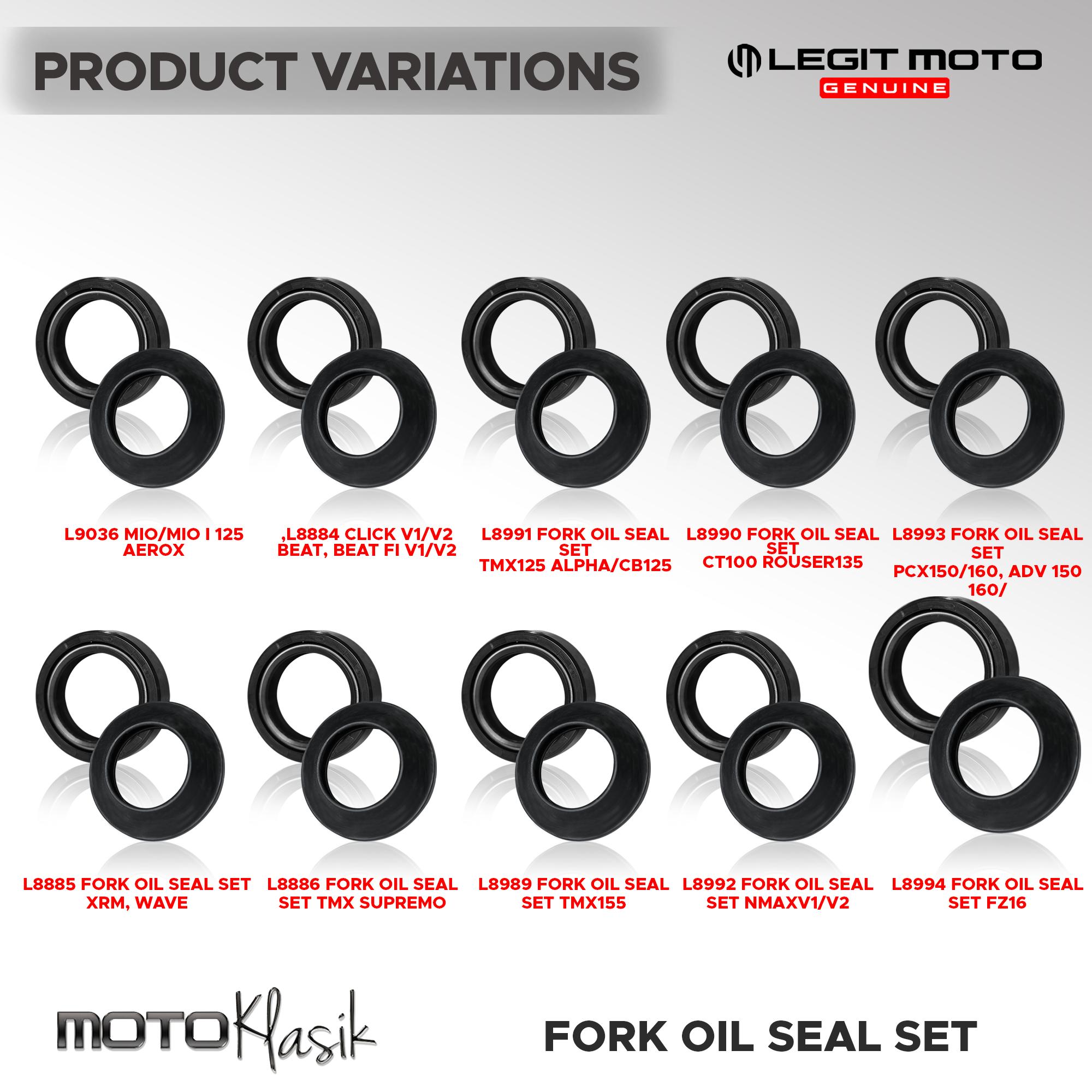 LEGITMOTO FORK OIL SEAL SET 2PCS FRONT SHOCK DUST SEAL DAMPER FOR NMAX ...