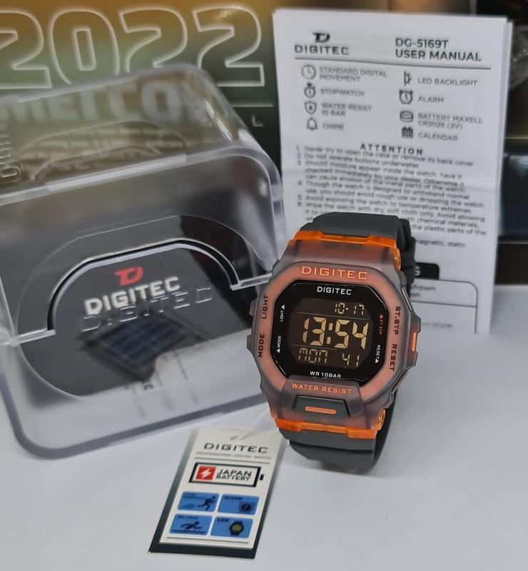 Jam Tangan Pria Original Digitec 5169 Digital Persegi Sports - Shop ...