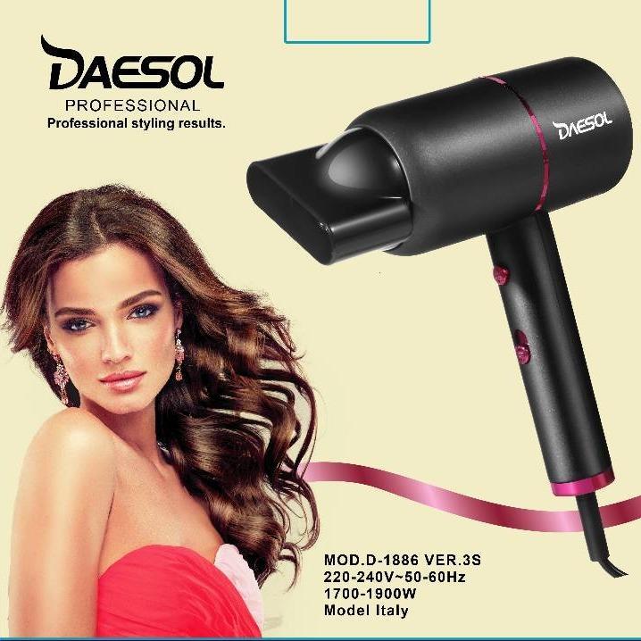 DAESOL Professional Hair Dryer with Nozzle 1700W Strong Wind - TikTok ...