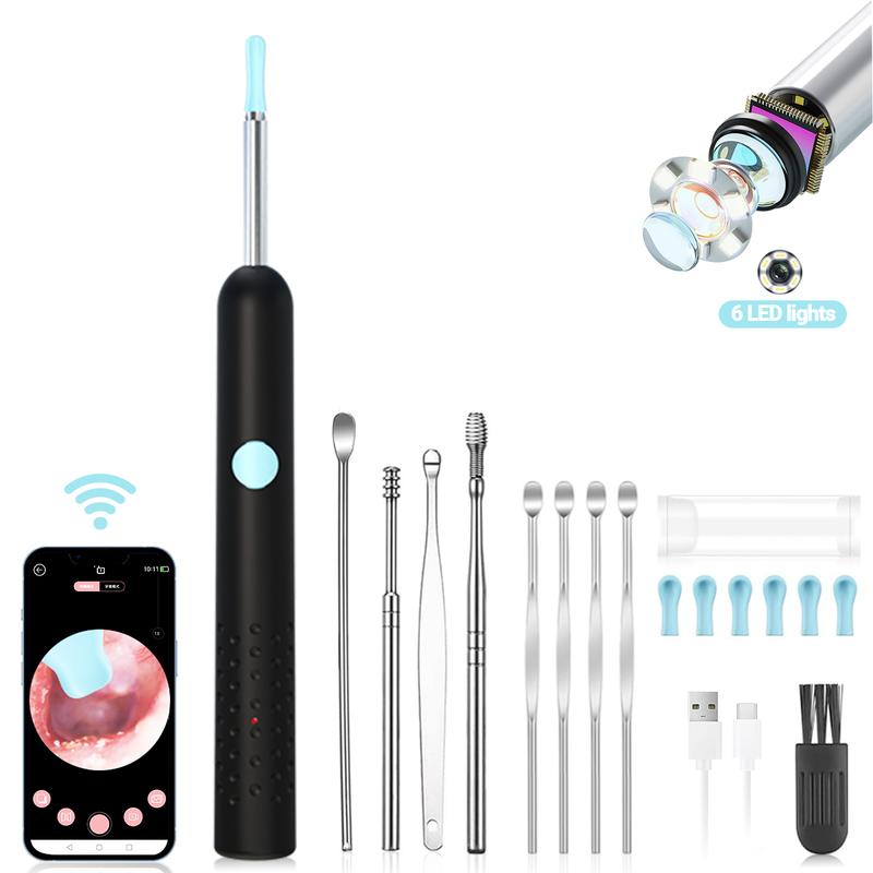 Ear Wax Removal, Ear Cleaning kit with 1296P Camera, Ear Camera ...