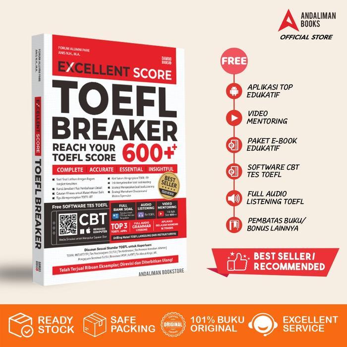 Jual Buku TOEFL Lengkap - TOEFL BREAKER SCORE 600++ - TOEFL BREAKER ...