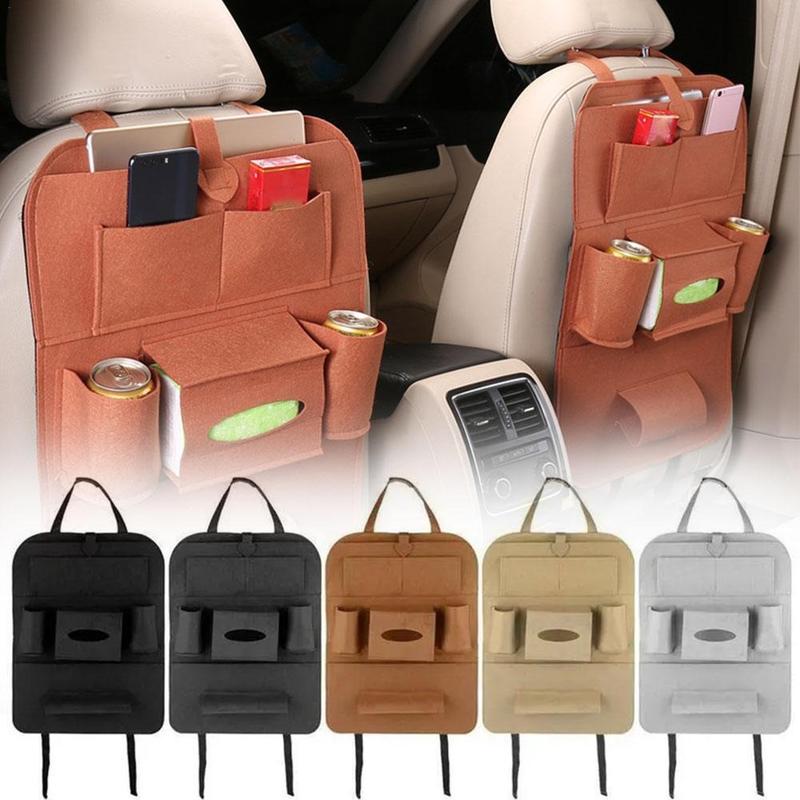 Car Seat Backrest Storage Bag Multi-Pocket Car Trunk Organizer - TikTok ...