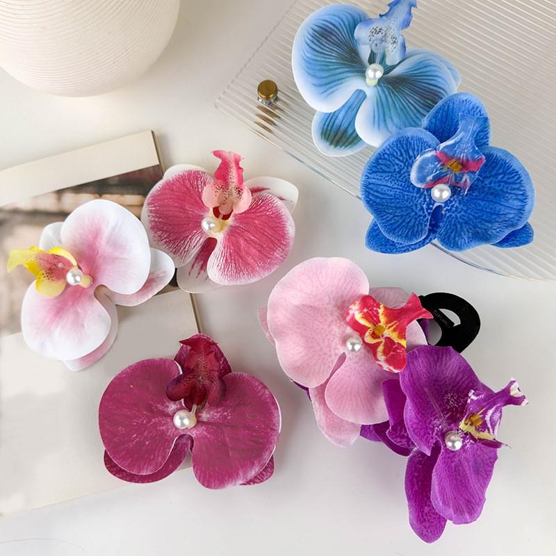 BISA COD F6729 Aksesoris Rambut Bunga Anggrek / Jepit Rambut Kekinian ...