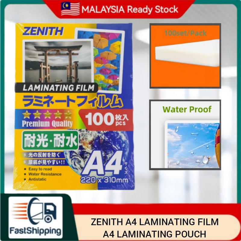 ZENITH A4 LAMINATING FILM | A4 LAMINATING POUCH | LAMINATE FILM - TikTok Shop Malaysia