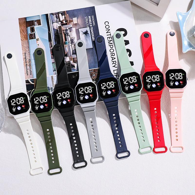 LED Electronic Kids Watch Digital Watch for Men LED Wrist Watch ...