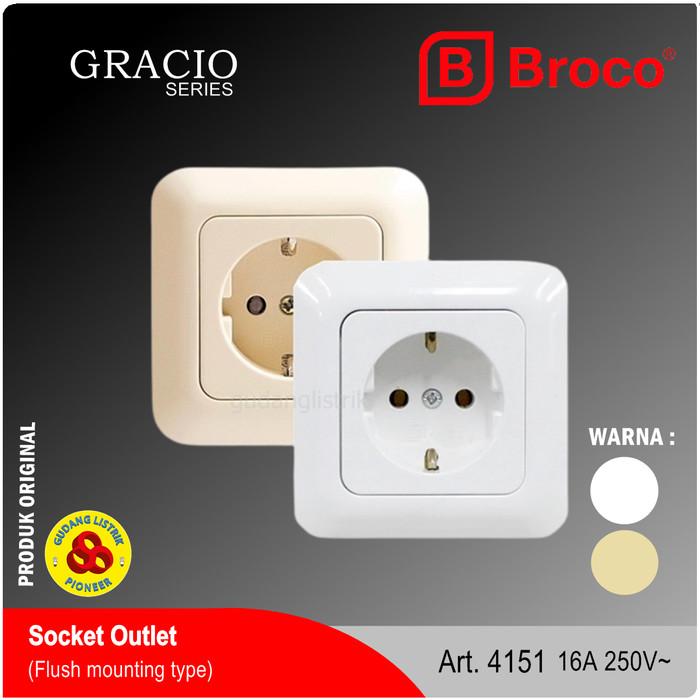 Jual GRACIO STOP KONTAK 4151 CREAM BROCO - Cream - Jakarta Utara ...