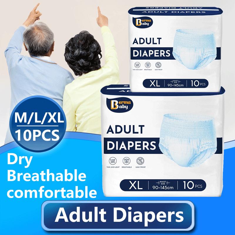 10pcs-24PCS Adult Diapers Elderly Men Pull Ups Pants Comfor Leak-Proof ...