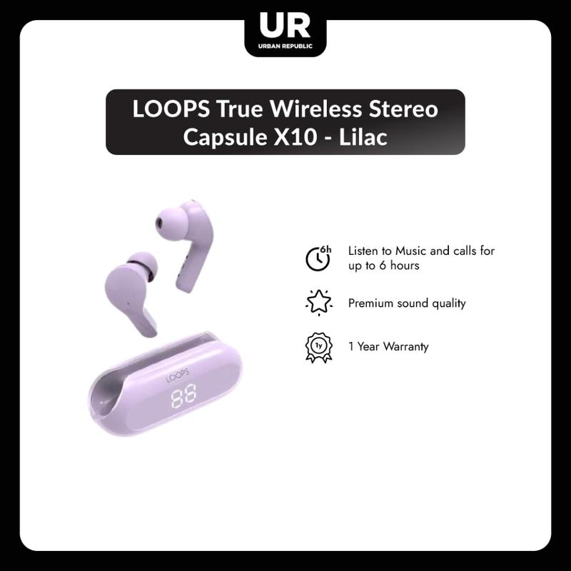 LOOPS True Wireless Stereo Capsule X10 - Lilac - Shop | Tokopedia