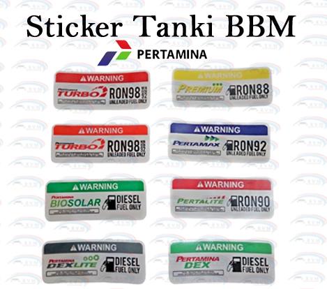STICKER STIKER TUTUP TANKI BBM BAHAN BAKAR KENDARAAN PERTAMINA - Shop ...