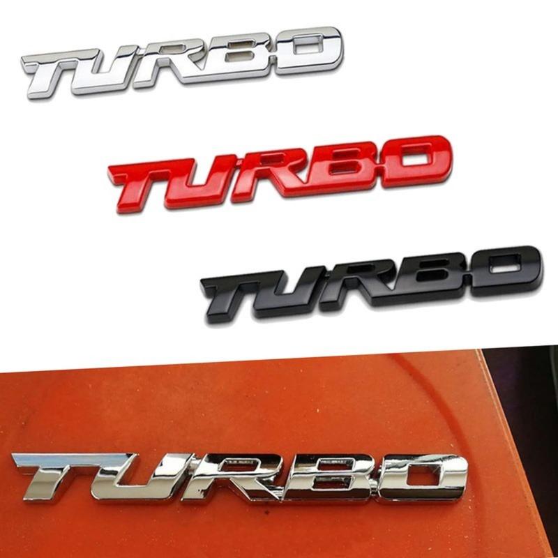3D Car Stickers Turbo Letter Modified Car Body Styling Decoration ...