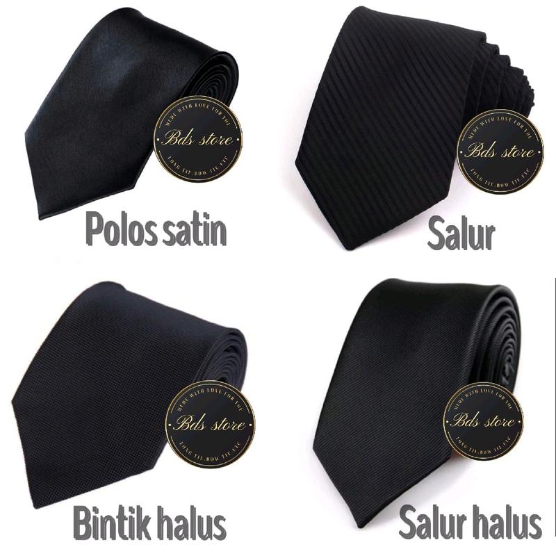 Dasi Pria Warna Hitam Banyak Motif Ukuran 3inchi & 2inchi - Shop ...