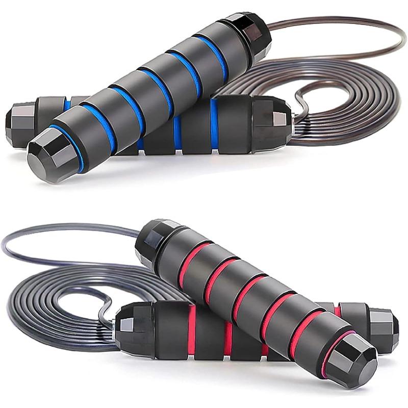 2Pcs Jump Rope, Tangle-Free Rapid Speed Jumping Rope Cable, Speed ...