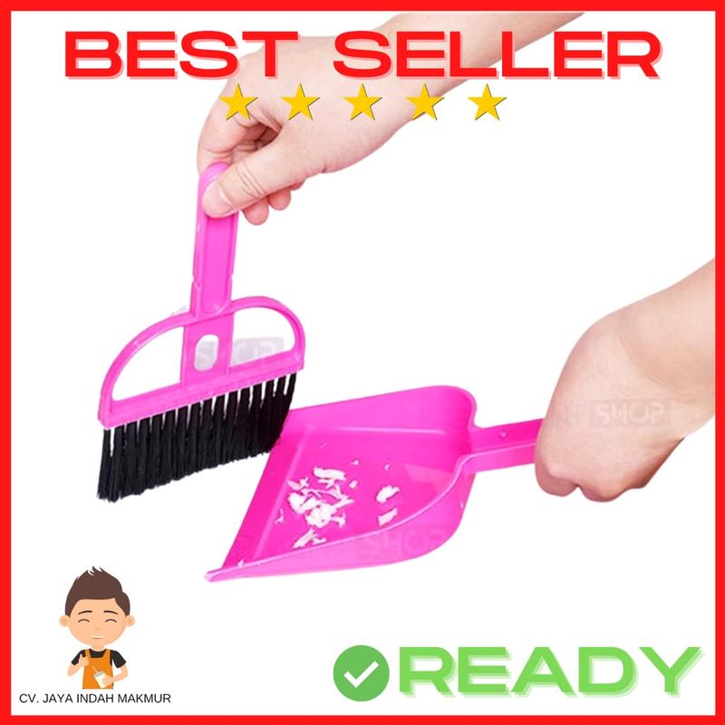 Sapu Mini Set Serok Cikrak Kecil Karpet Mobil Meja Laptop Dustpan ...