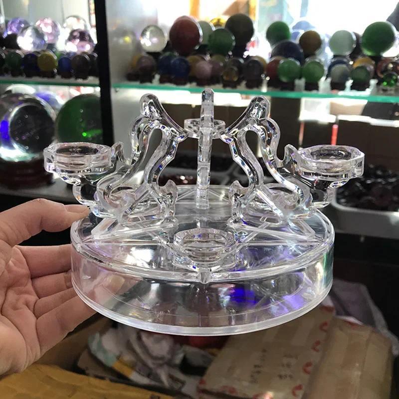 1Pc Transparent Acrylic Crystal Ball Base Display Stand, Glass - TikTok ...