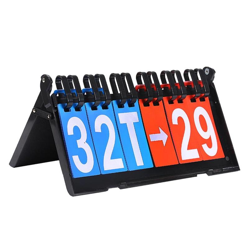 Tabletop Scoreboard Flip Score Keeper for Badminton Sports Tennis ...