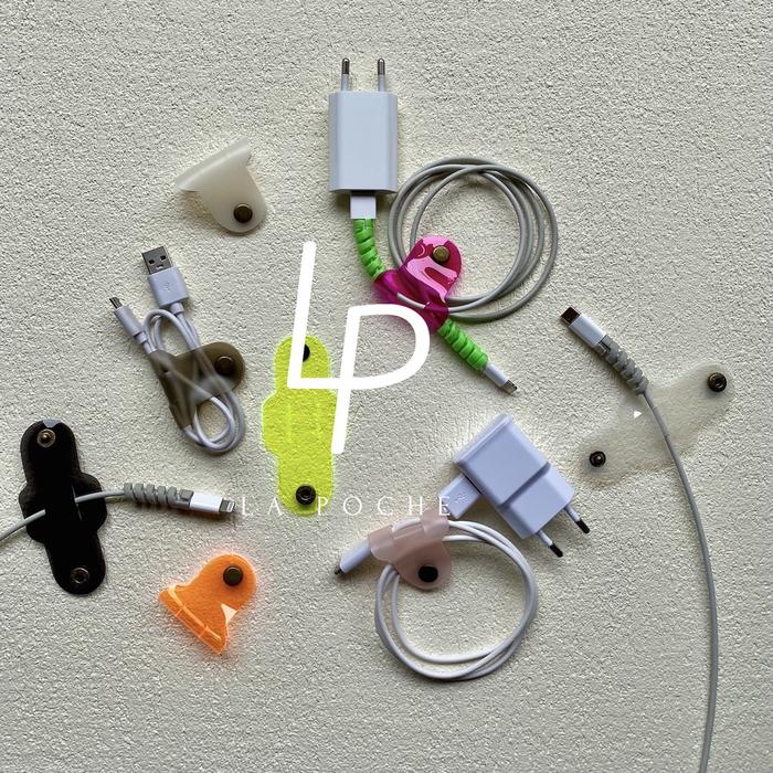 Jual DAISY Cable Tie Charger Organizer Strap Cord Clip Penggulung ...