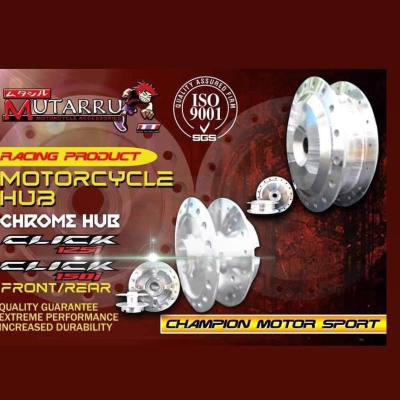 MUTARRU HUB SET CLICK125/150 (CHROME PLATED) - TikTok Shop Philippines