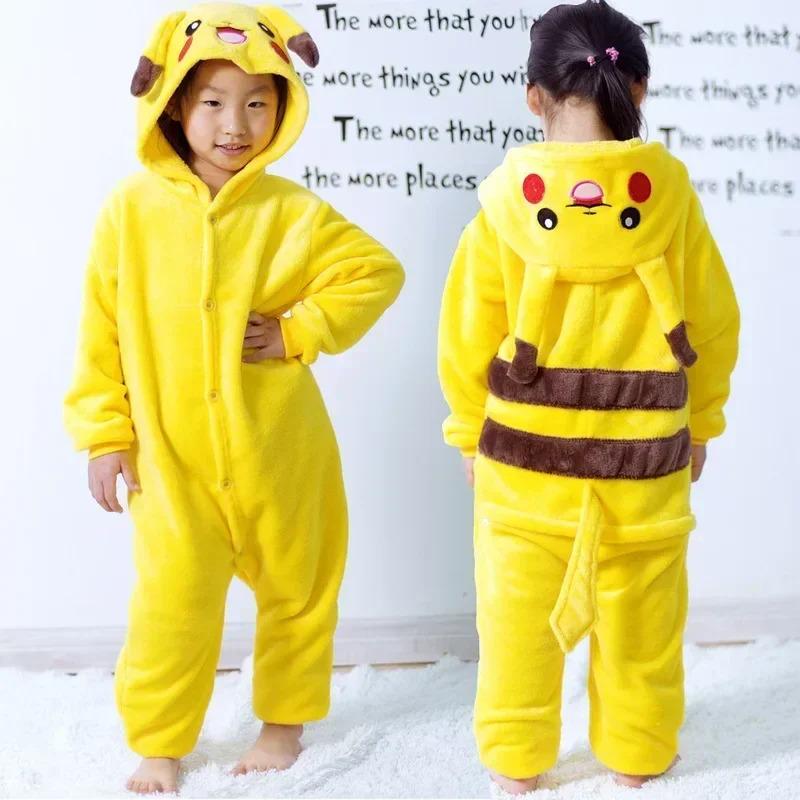 Piyama Pokemon Pikachu, Flanel Hangat, Onesie Lembut, Cospla - TikTok ...