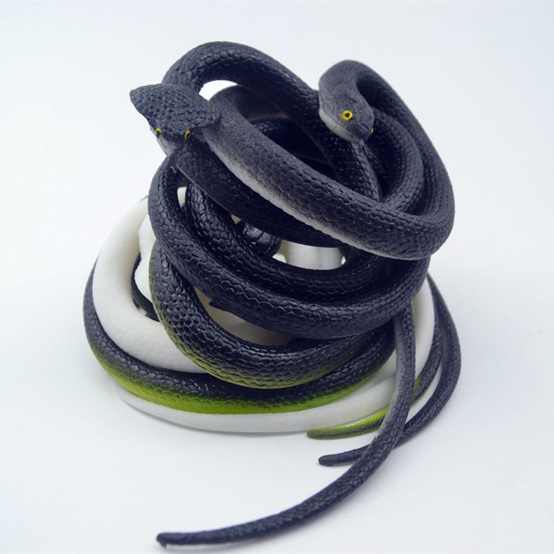 Mainan Ular Palsu Getah, 80cm, Simulasi Hitam Tulen atau Putih - TikTok ...